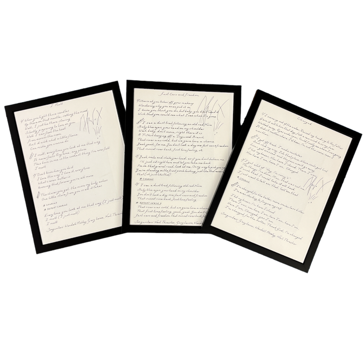 Signed and Framed Lyric Sheet – Gary LeVox